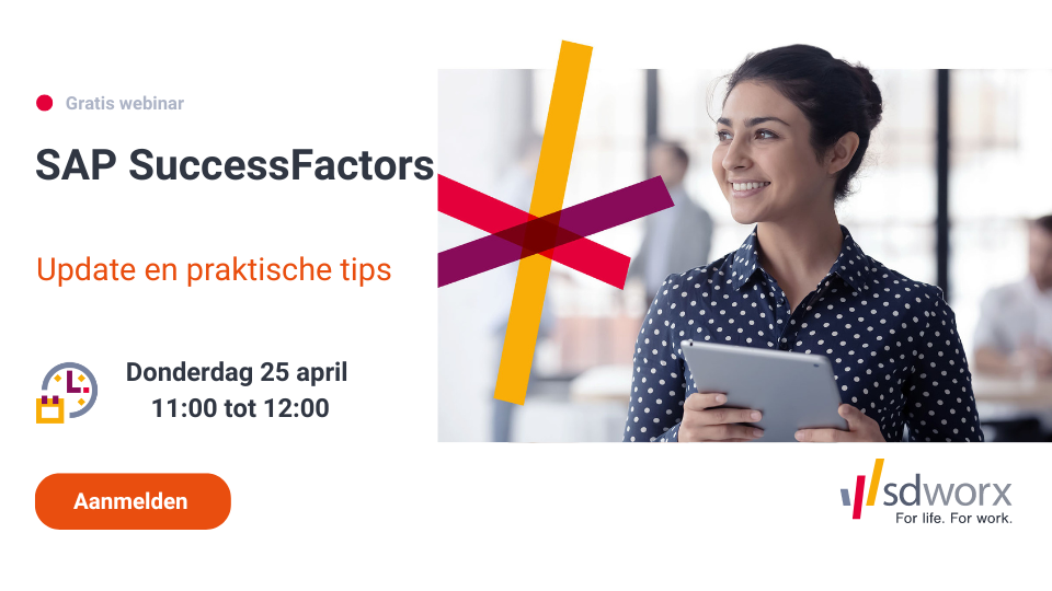 SAP SuccessFactors webinar 24 april | SD Worx